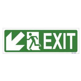 Exit With Man Running Sign