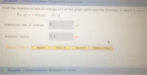 Solved Find The Maximum Rate Of Change Of F At The Given Chegg Com