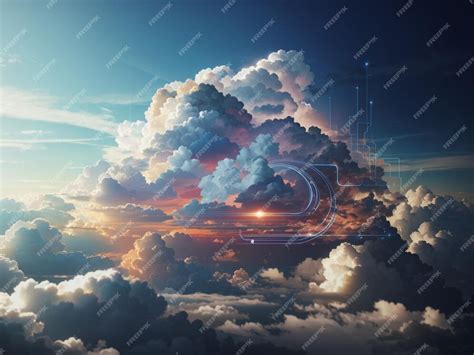 Premium Ai Image Cloud Computing Concept Abstract Cloud Connections