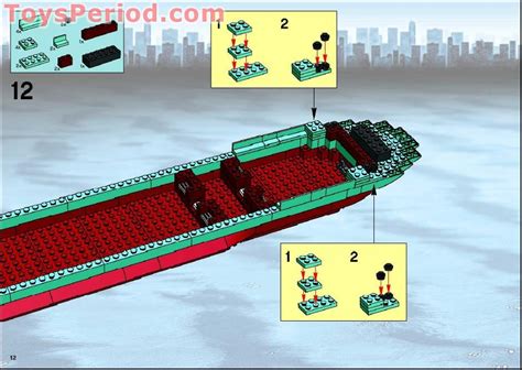 Lego 10152 3 Maersk Line Container Ship 2006 Edition Instructions And