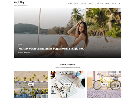 Cool Blog Wordpress Theme