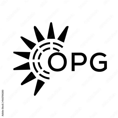 Opg Letter Logo Opg Image On White Background And Black Letter Opg Technology Monogram Logo