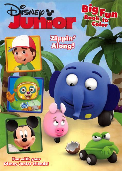 Disney Jr Zippin Along Worlds Largest Coloring And Activity Book