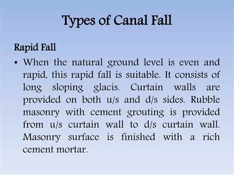 Canal Fall Pptx