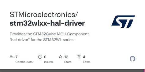 Github Stmicroelectronicsstm32wlxx Hal Driver Provides The Stm32cube Mcu Component Hal