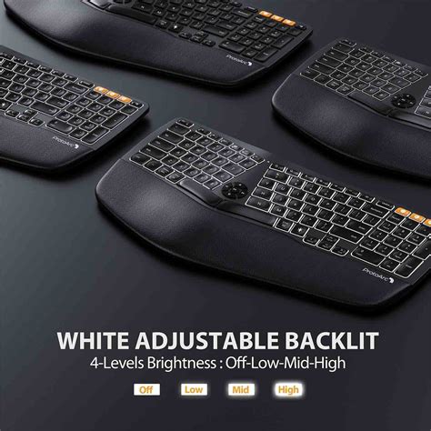 Mua Protoarc Backlit Wireless Ergonomic Keyboard Ek01 Bluetooth Ergo Split Keyboard With Wrist