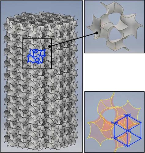 3d Periodical Gyroid Based Structure At Cubic Cells Download