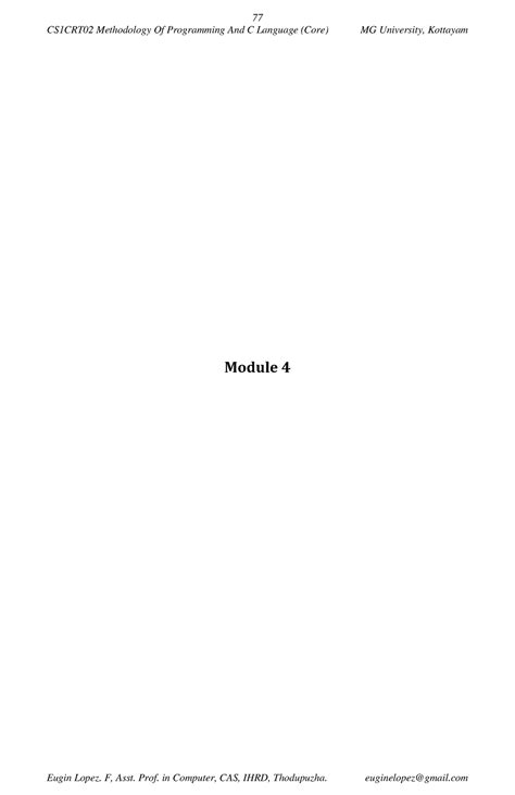 Module 4 Array Initialization Array Terminology Characteristics Of
