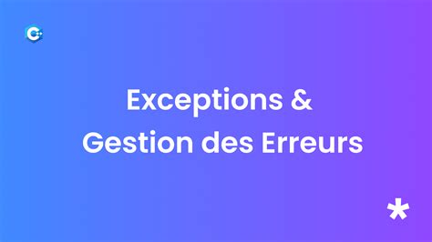 Gestion Des Exceptions En C Pointerlab