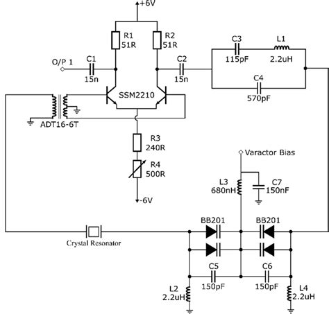 Quartz Oscillator Circuit Frequency Circuit Diagram
