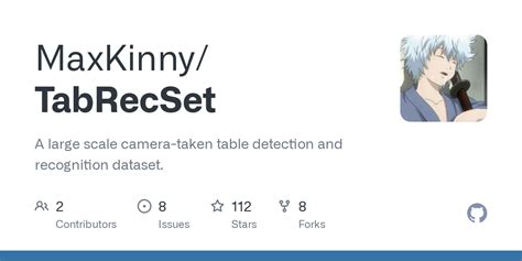 Github Maxkinnytabrecset A Large Scale Camera Taken Table Detection And Recognition Dataset