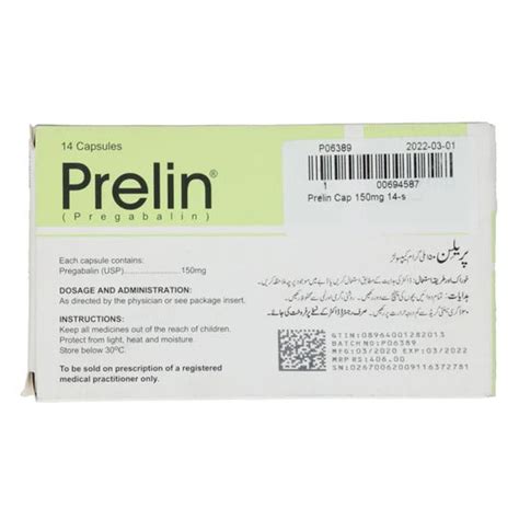 Prelin 150mg Cap Qne