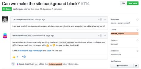 Issue Label Bot · Github Marketplace · Github