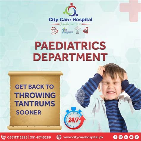 The Paediatrics Department Provides Specially Designed Care And Optimal Facilities To Ensure The