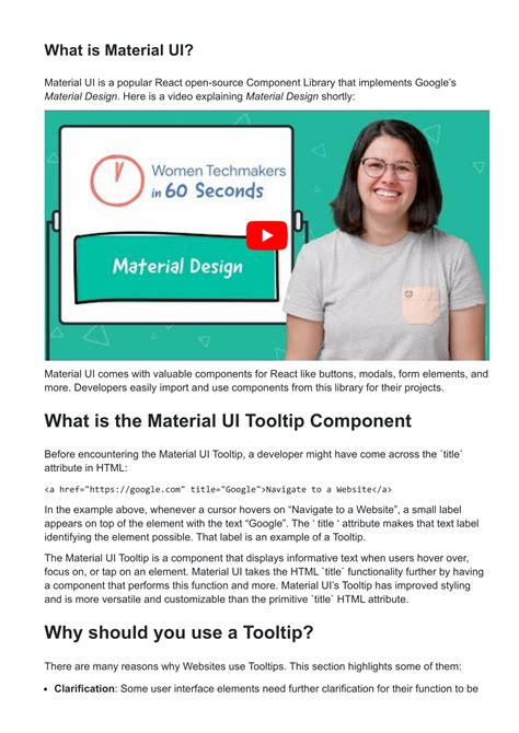 Ppt How To Use Material Ui Tooltip Component Like A Pro Powerpoint