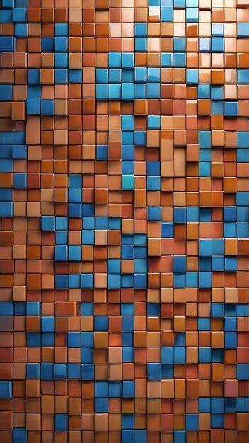 Premium Photo Modern Tile Wall 3d Rendering