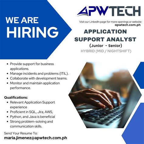 Bryan Santos On Linkedin Apwtechjobs Hiring Apwtech Asapstarter Immediatejoiners