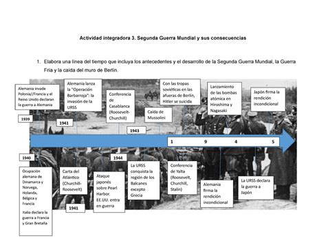 Actividad Integradora 3 Segunda Guerra Mundial Y Sus Consecuencias 1