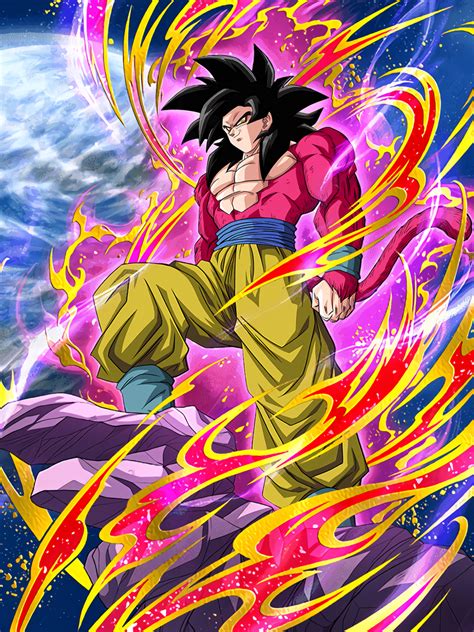 Super Saiyan 4 Goku Hd Upscale Card Art By Woodlandbuckle On Deviantart Dragon Ball Super