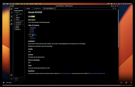 GitHub MVincent README Generator