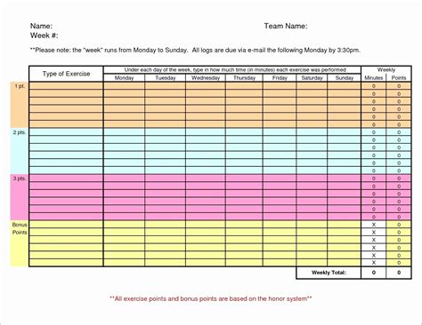 Training Tracker Template Content Calendar Template