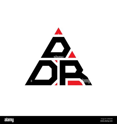 ddr triangle letter logo design with triangle shape ddr triangle logo