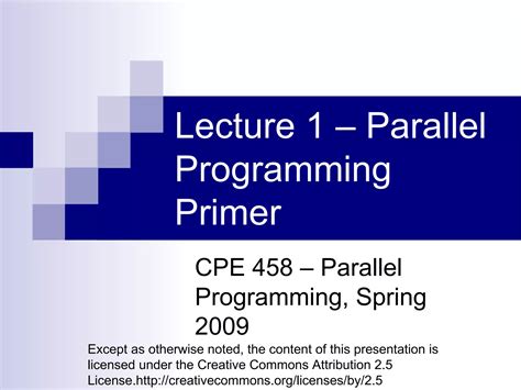 Parallel Programming Primer 1 Ppt
