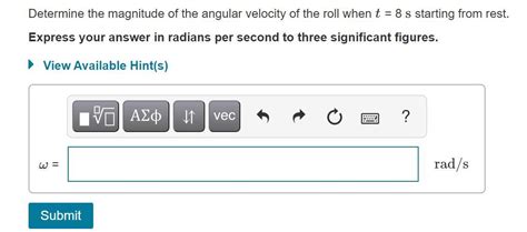 solved question determine the magnitude of the angular