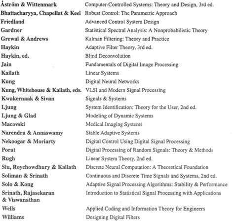 Pearson Information And System Sciences Series System Identification