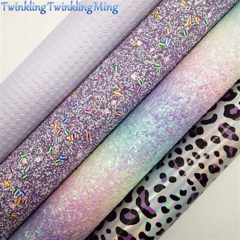 Радужная блестящая ткань леопардовая синтетическая кожа переливающиеся листы из искусственной