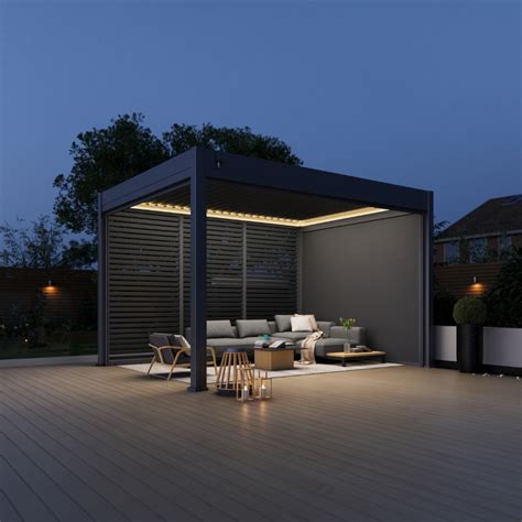 Hygge™ Aluminium Pergola With Lights Brighter Outdoor Evenings