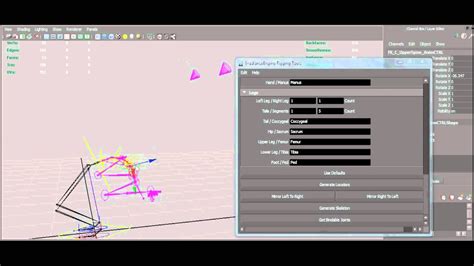 Maya Auto Rigging Tool Youtube