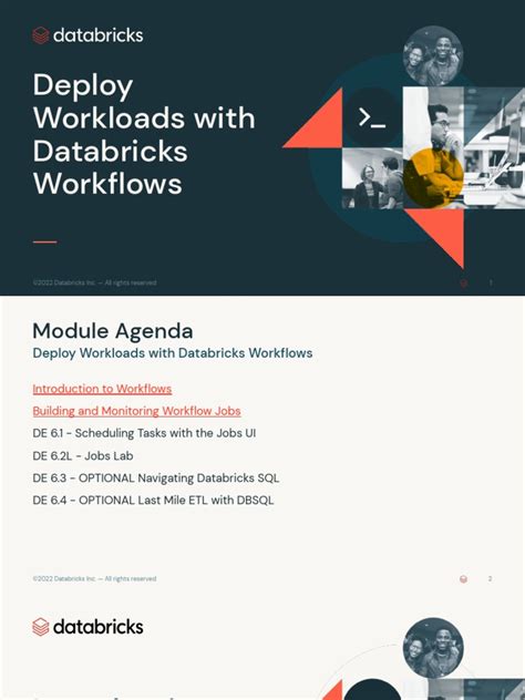 de mod 5 deploy workloads with databricks workflows pdf cloud computing workflow