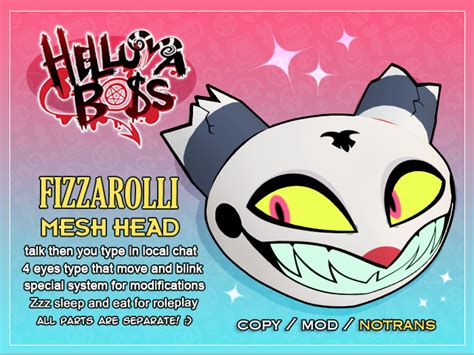 Second Life Marketplace Helluva Boss Fizzarolli Head