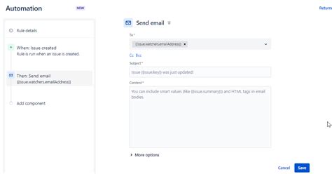 How To Set Up An Automation Rule That Sends Watche