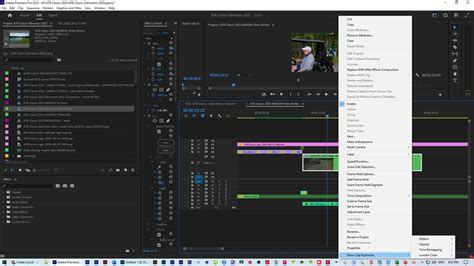 Show Clip Keyframes Time Remapping Speed Menu It Adobe Community