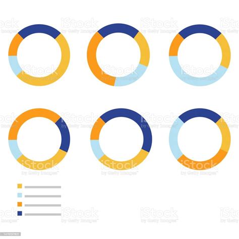 Infographie Avec Des Camemberts Circulaires Diagramme Circulaire Pour
