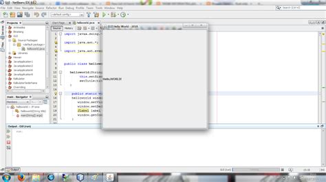 Tugas 5 Bagian 1 Membuat Hello World Sederhana Dengan Java Gui