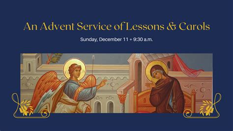 An Advent Service Of Lessons And Carols — Holy Trinity Lutheran Church