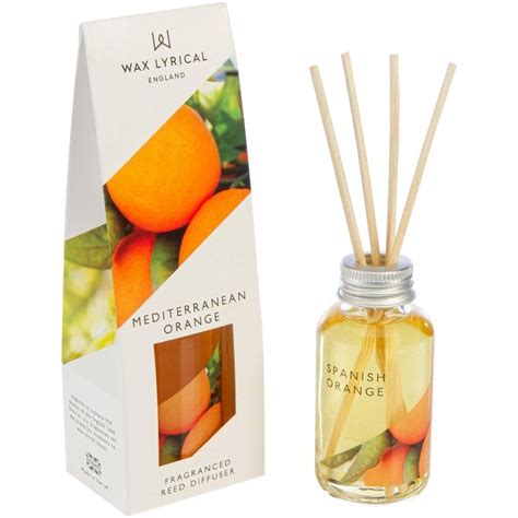 Wax Lyrical Mediterranean Orange Scented Reed Diffuser 40ml Justmylook