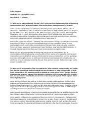 Case Analysis Module HDS Docx Hailey Singleton Marketing Spring Term A Case