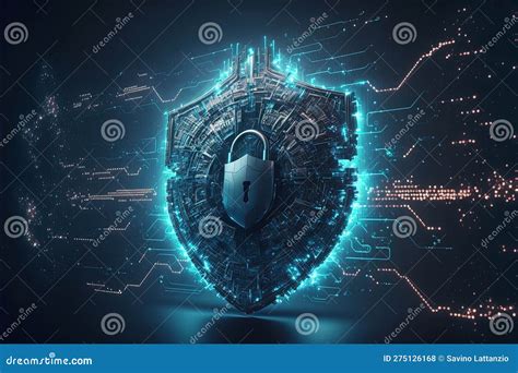 Data Protection Cybersecurity Conceptglobal Network Security