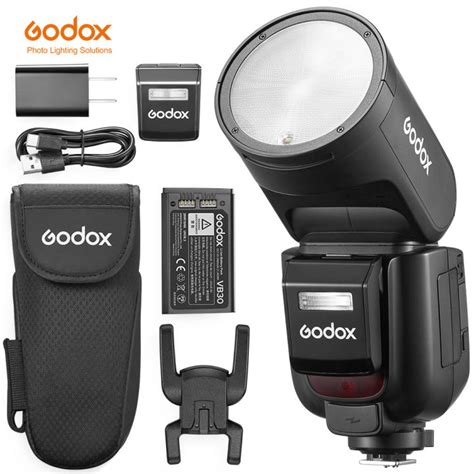 Godox V1 Pro Speedlight Ttl Hss 1 8000s Li Ion Round Head Speedlite Flash X3 Ttl Hss 2 4g