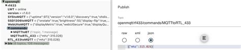 openmqtt gateway messages and commands admantium