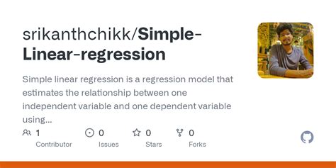 Simple Linear Regression SLR 1 Ipynb At Main Srikanthchikk Simple