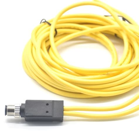 스트레이트 방수 4 핀 M12 센서 커넥터 주입 항공 1 In 2 커넥터 M8 암수 커넥터 플러그 케이블 와이어 전송 및 케이블