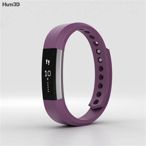 Fitbit Alta Plumsilver 3d Model Download Electronic Accessories On