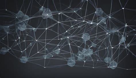 A Computer Generated Image Of A Complex Structure Made Of Connected Lines And Dots Premium Ai