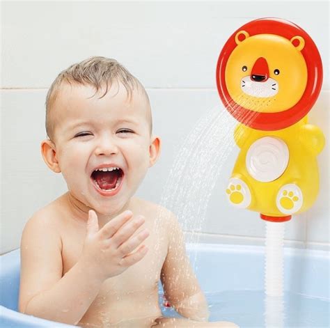 สิงโตพ่นน้ำ 🦁🦁🦁 ฝักบัว สิงโตน้อย เพิ่มความสนุกเพลิดเพลินในการอาบน้ำ สระผมให้กับเด็กๆ ใช้แทน