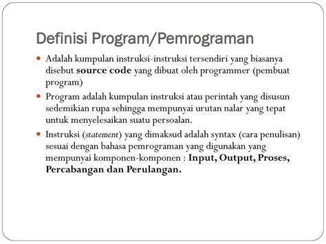 Algoritma Dan Pemrograman Ppt Download
